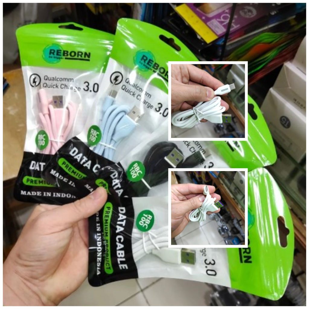 สายชาร์จ TYPE-C REBORN FAST CHARGING 3.0 RBC100 CASAN CABLE TYPE C USB ...
