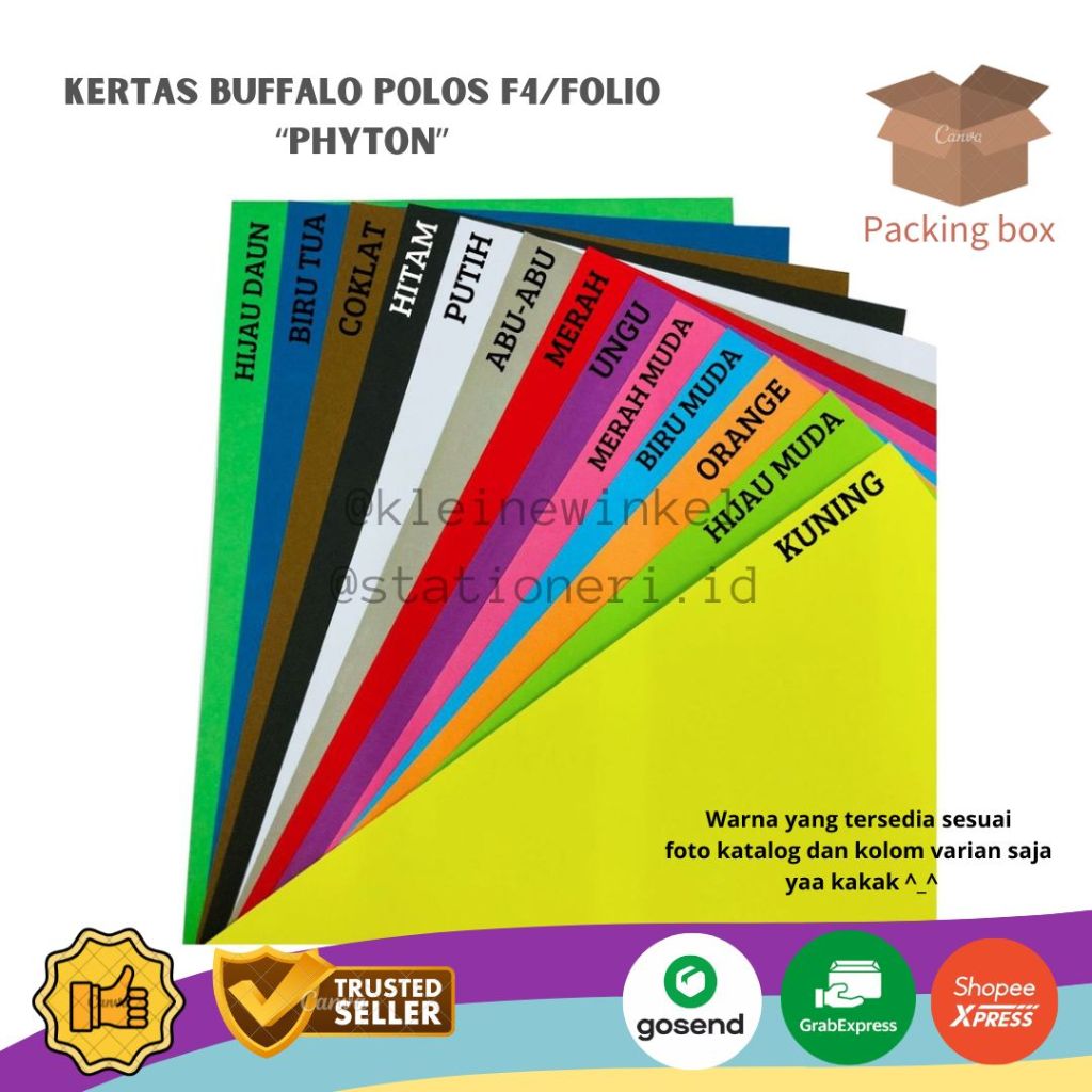 กระดาษ Buffalo/bufalo/bufallo F4 [ 100 แผ่น] Folio Binding Cover ...