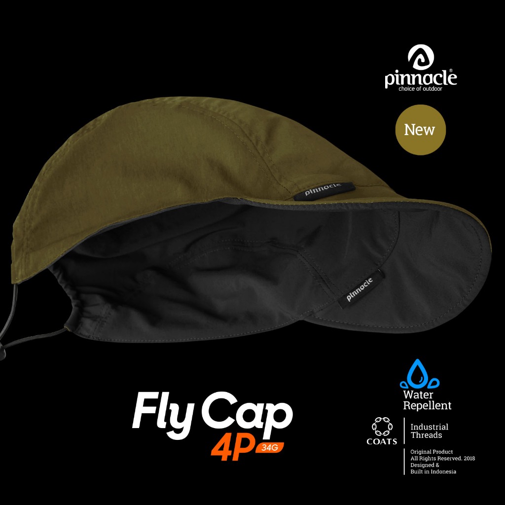 Pinnacle Pro Official Fly Cap 4P - Olive Black | Shopee Thailand