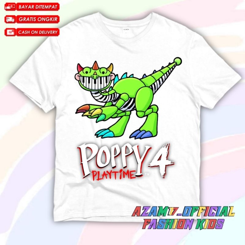 เสื้อยืดเด็ก Poppy Playtime 4 Pianosaurus ชื่อฟรี / Pianosaurus เสื้อ ...