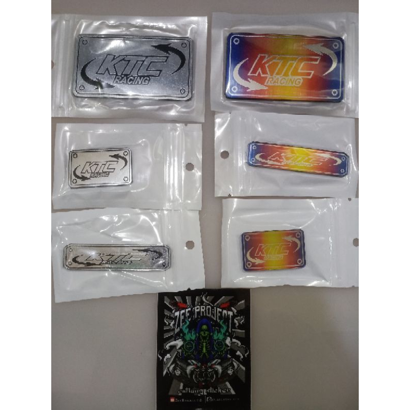 Emblem PACK KTC RACING (กอด เซ็นเซอร์ กล่องกรอง) วัสดุอะคริลิค | Shopee ...
