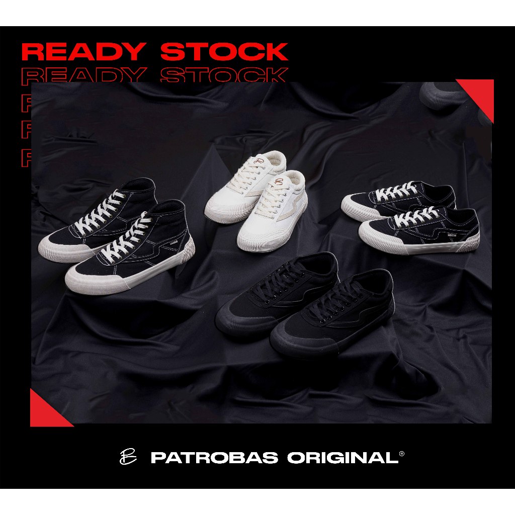 Patrobas Ivan High Original Shoes สีดําสีขาวสีดําล้วน navy forest ถ่าน ...