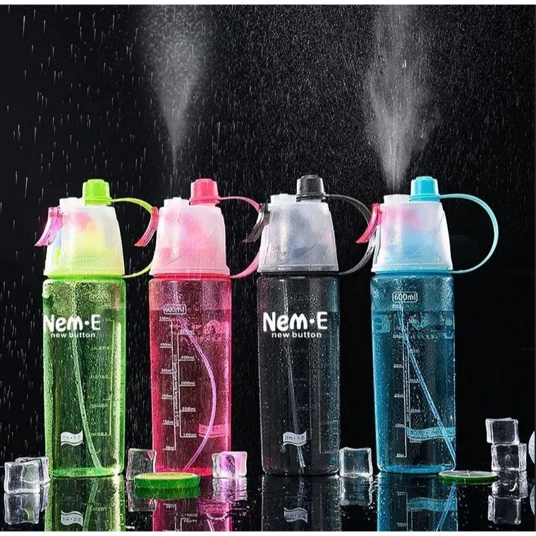 DC B (B00177) NEW SPORT SPRAY WATER BOTTLE 600 ML MULTIFUNCTION / ขวด ...