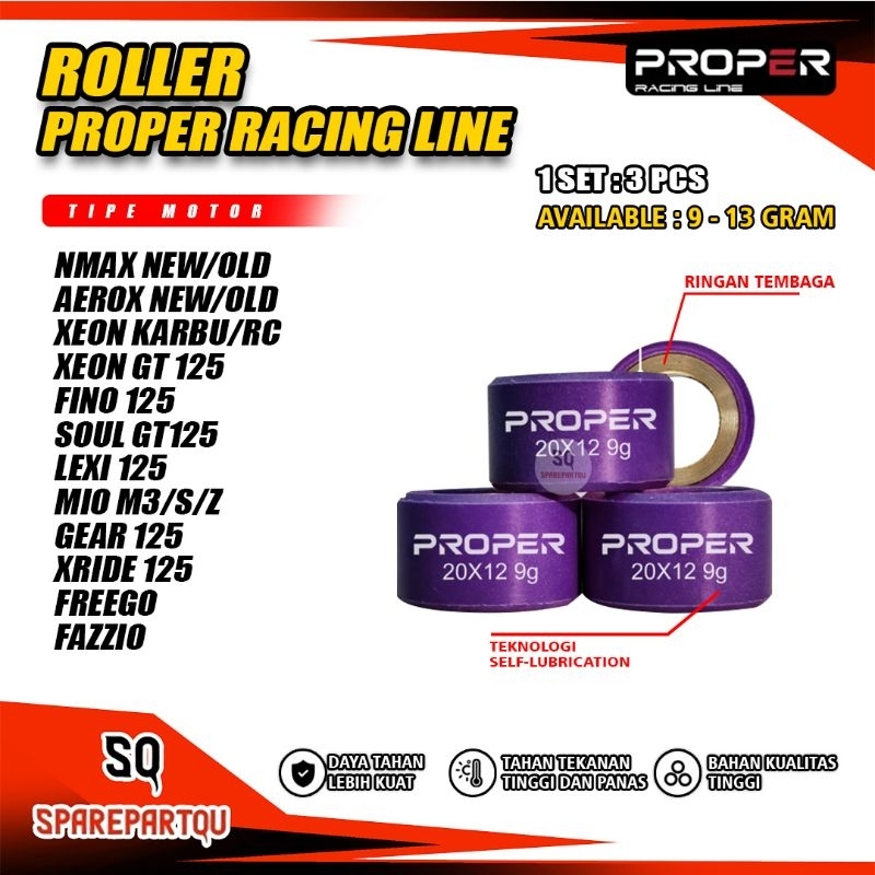 Roller Nmax Aerox Lexi Mio 125 Fazzio Grand Filano Xeon Proper Racing ...