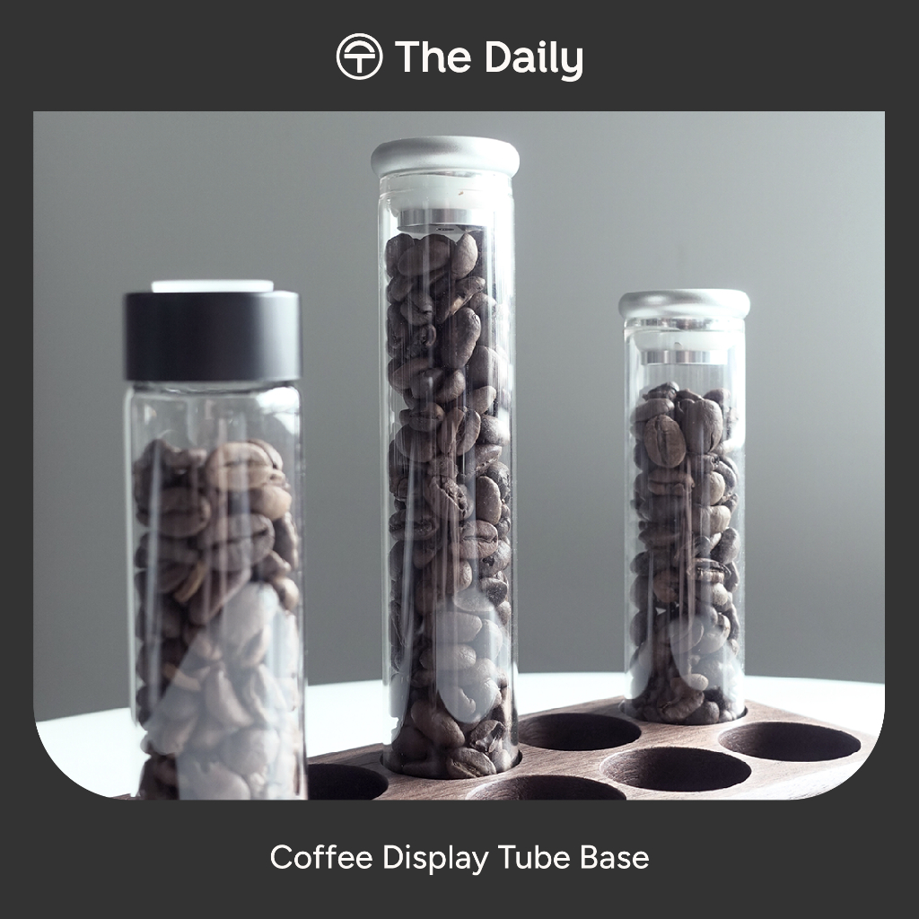 Single Dose Coffee Beans Display Tube Bean Cellar with One Way Valve ...
