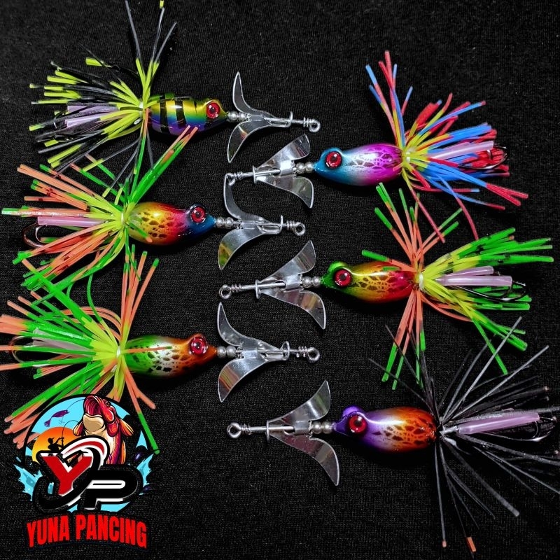 Mini Slater Bait Casting Cork / Toman ใบพัดเดียว Slash Bait 6gr Mores ...