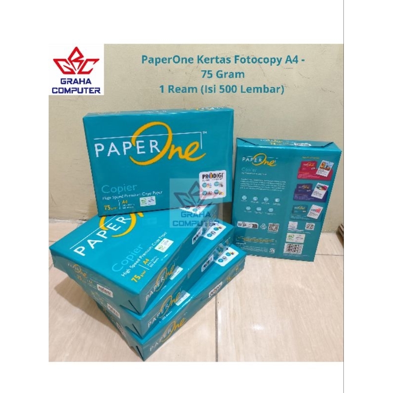 Paperone HVS Paper, Photocoopy A4 และ F4 75gr 1 Ream (500 แผ่น ...