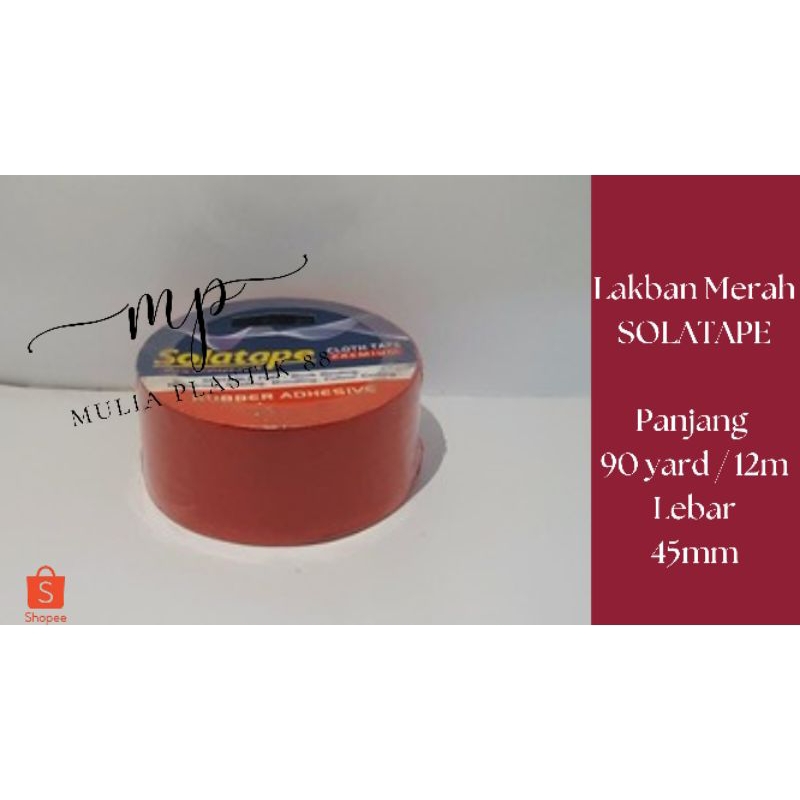 Merah Solatape เทปท่อแดงขนาดใหญ่ 90 หลา 12 เมตร | Shopee Thailand