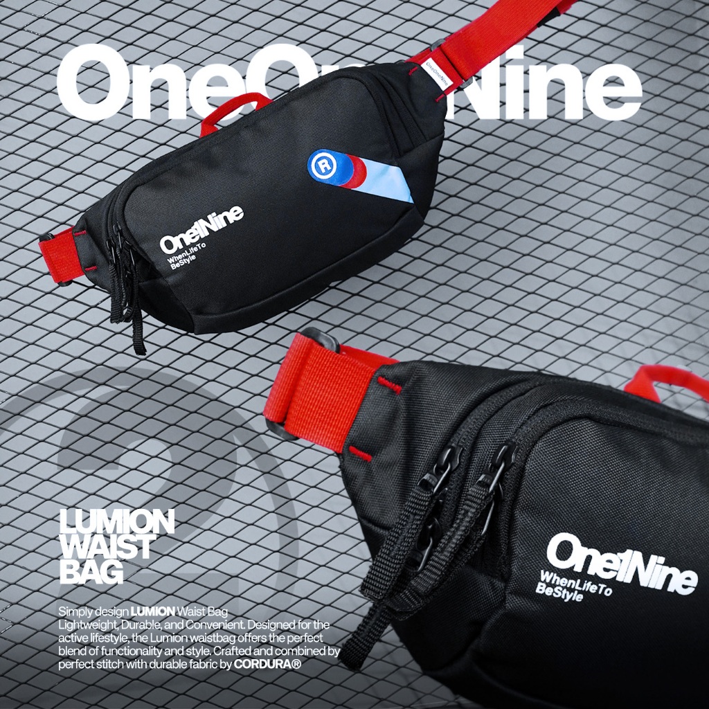 Oneonenine Ksr Waistbag Lumion Black Series - กระเป๋าคาดเอว | Shopee ...