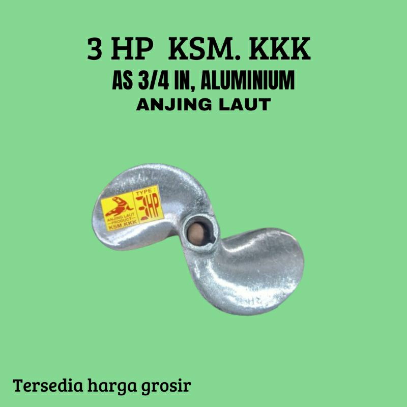 FISHERMAN/KETINTING BOAT PROPELLER TYPE 3 HP DOG SEA, KSM PRODUCT KKK ...