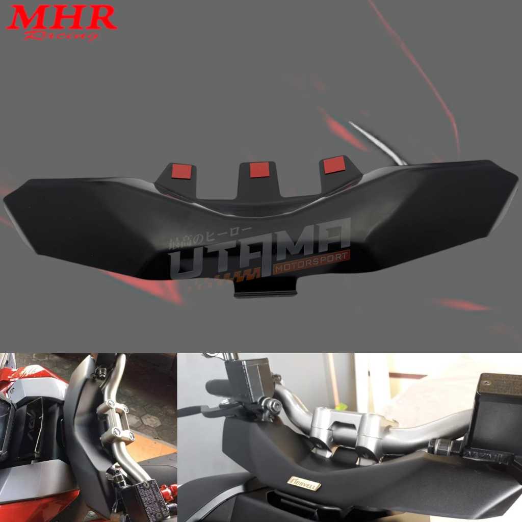 Adv-160 ADV160 พลาสติก ABS MHR Racing Handlebar ฝาครอบสายเคเบิลสําหรับ ...