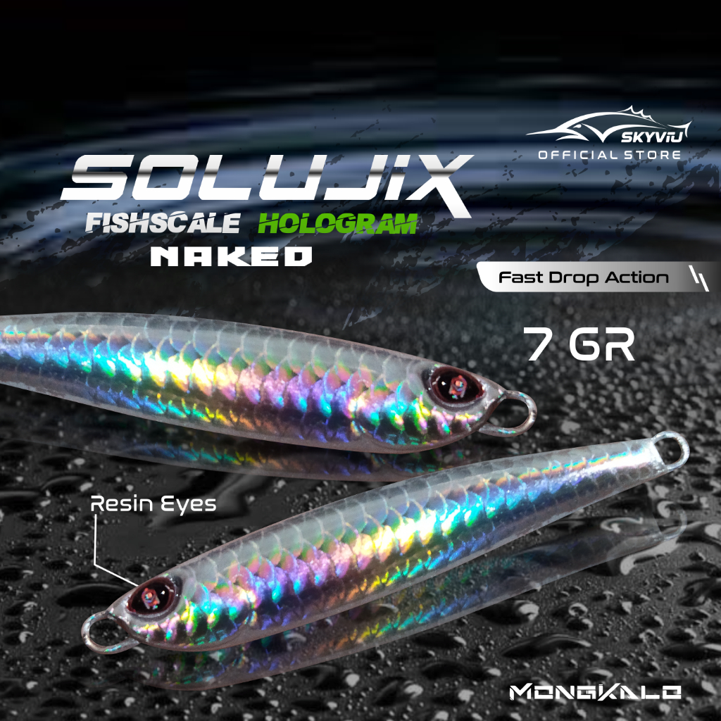 Micro Jig 7 กรัม Mulkalo SOLUJIX SCALES & DOT เหยื่อ UL Ultralight Microjig Microjig 7Gram โลหะ ...