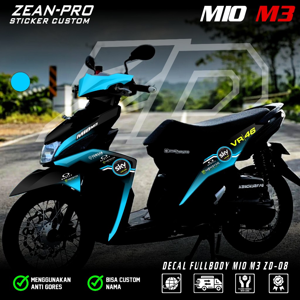 ใหม่ล่าสุด Decal สติกเกอร์ Yamaha MIO M3 125 Full body - MIO Fi 125i M3 ...