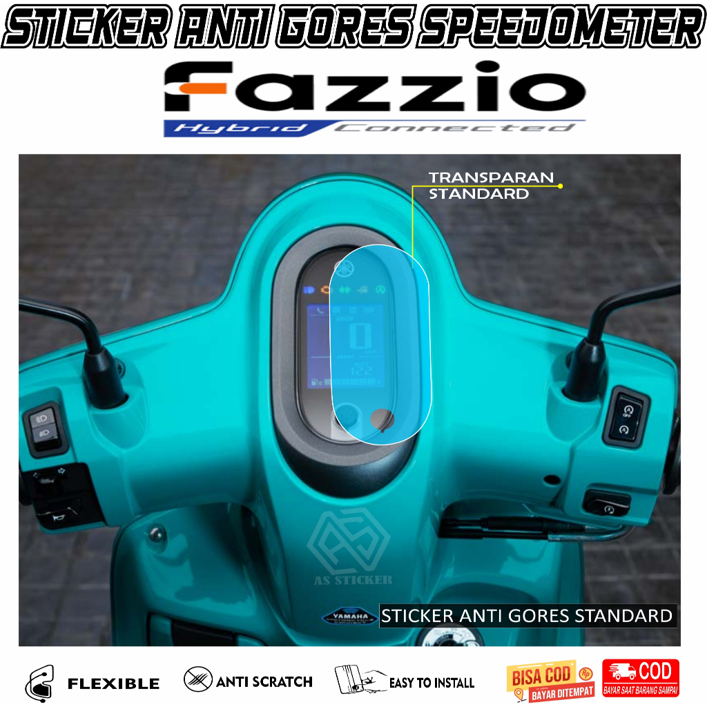 Yamaha FAZIO ANTI-SCRATCH SPEEDOMETER สติ๊กเกอร์มาตรฐาน FAZIO SPIDO ...
