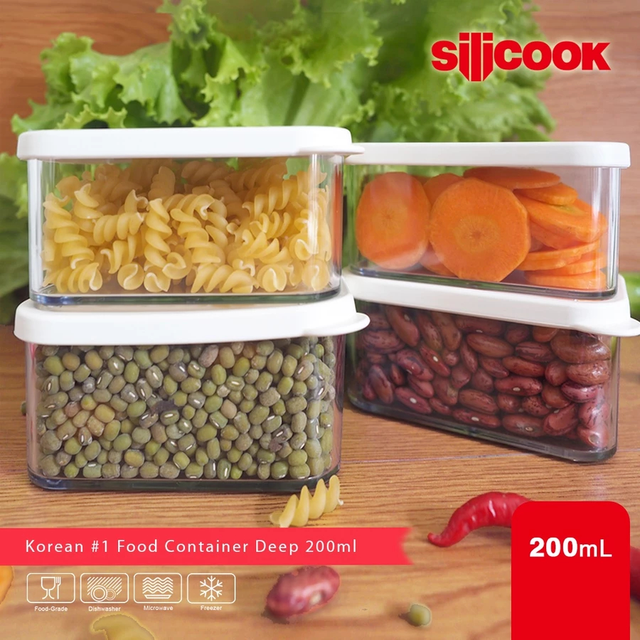 Fm Silicook กล่องใส่อาหาร Deep 200ml BPA Free Korea no.1 | Shopee Thailand