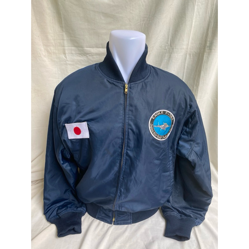 Pilot Crew Bomber Jacket JASDF Japan Air Force Japanese Air Force F-15J ...