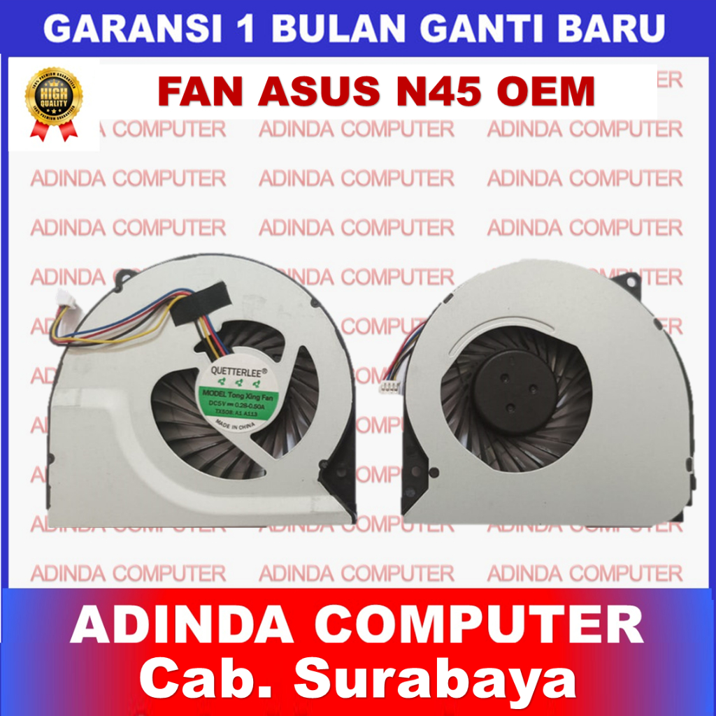 พัดลมระบายความร้อน Asus N45 N45SF N45SL N45SL N45S N55 N55S | Shopee ...