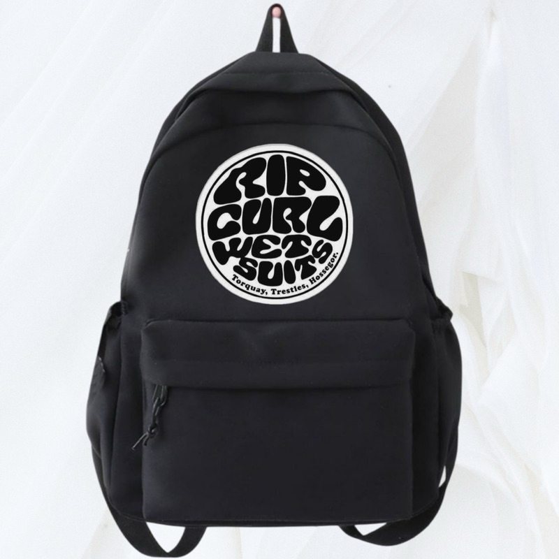 Hitam Rip Curl Distro Canvas Cordura D300 Black Backpack Bag 100% ...