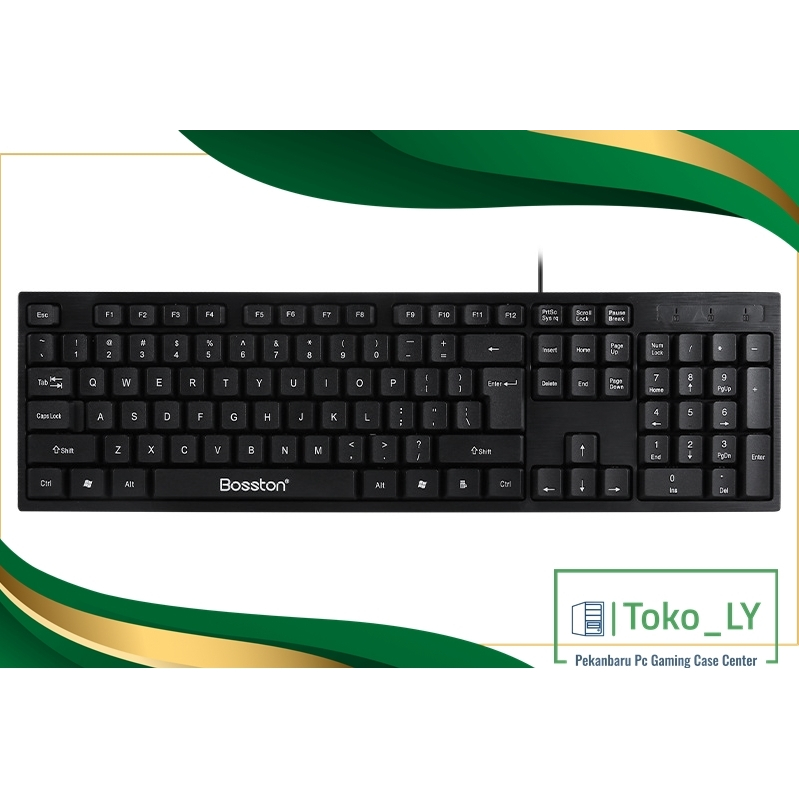 คีย์บอร์ดแบบมีสาย คุณภาพดี Bosston K830 - รับประกัน | Shopee Thailand