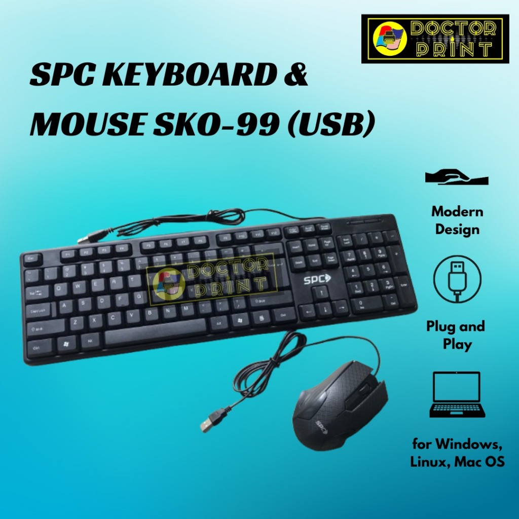 เมาส์คีย์บอร์ด Combo SPC SKO - 99 USB | Shopee Thailand