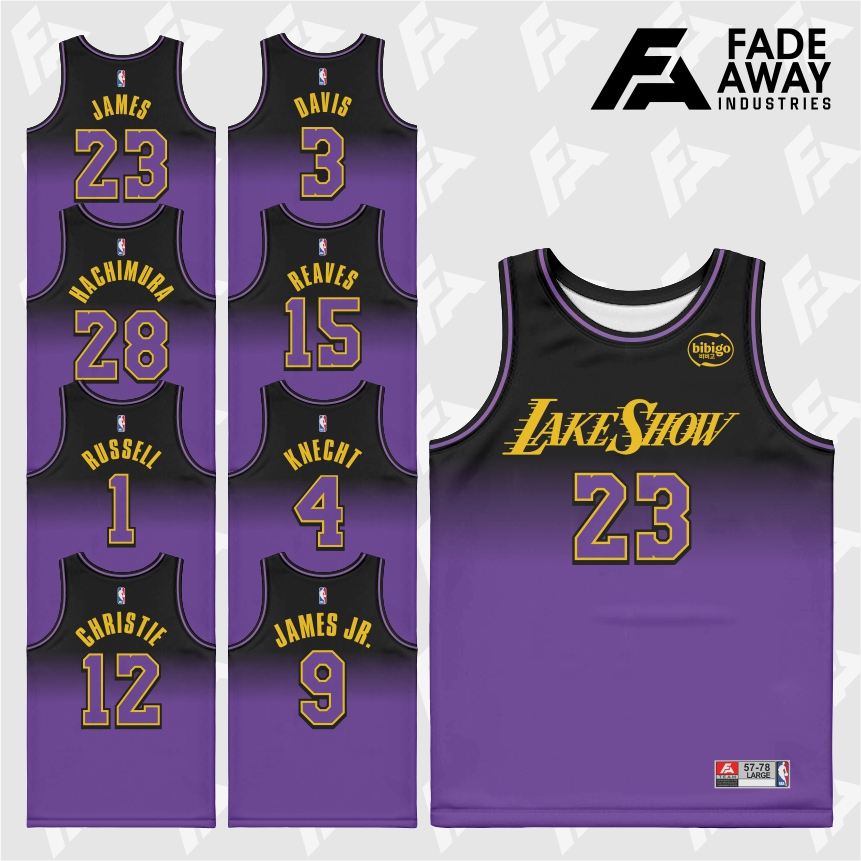 La LAKERS UNVEL CITY EDITION UNIFORM NBA BASKETBALL JERSEY 2024-2025 ...