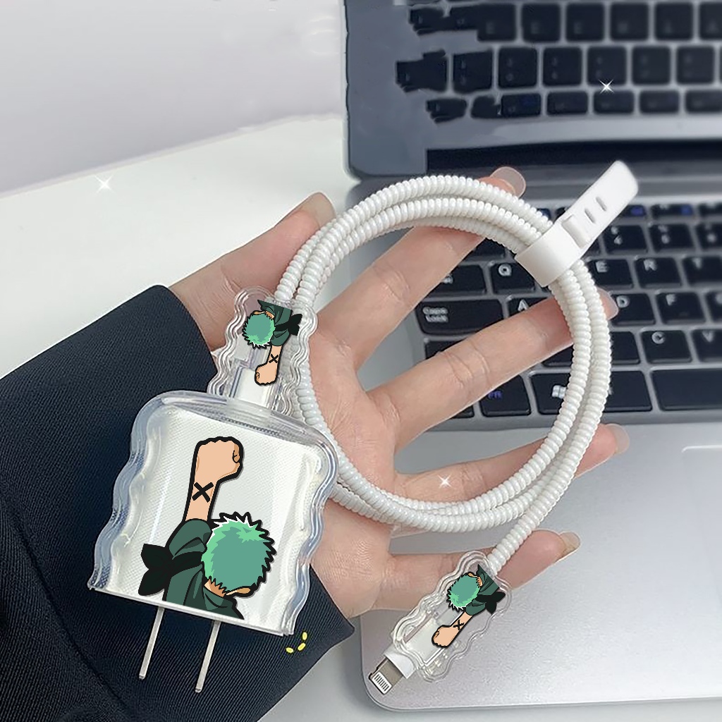 18/20W Iphone Charger Protector Wave Anime OP ZoroLufy ตัวป้องกันสาย ...