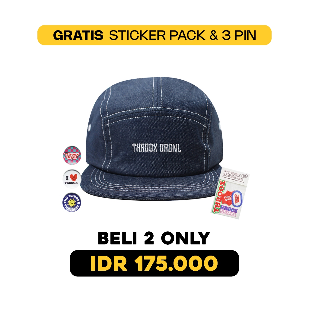 Throx 5 Panel Cap สีกรมท่า ||Thrx Milton สีกรมท่า | Shopee Thailand