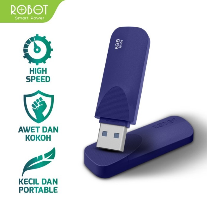 ROBOT Flashdrive / Flashdisk USB 3.0 การส่งผ่านความเร็วสูง Blue รองรับ ...