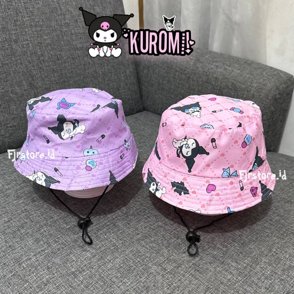Kuromi Labubu Character Childrens Fashion Bucket Hat Unisex Cute Boys ...