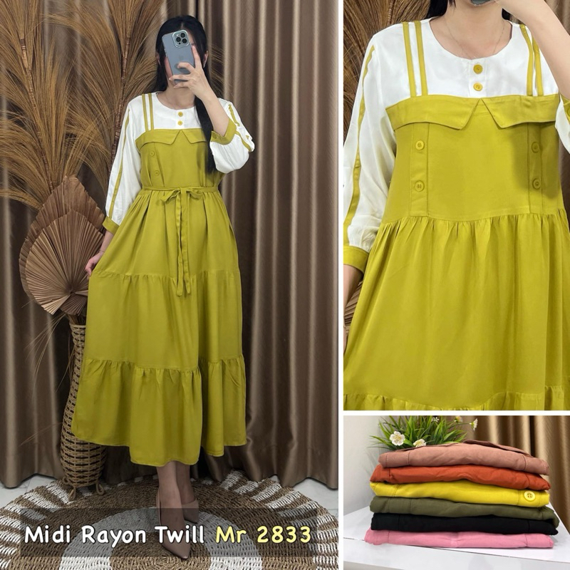Gamis Maxy Mr 233 Rayon Twill Premium รุ่นใหม่ล่าสุด รุ่นร่วมสมัย | Shopee Thailand