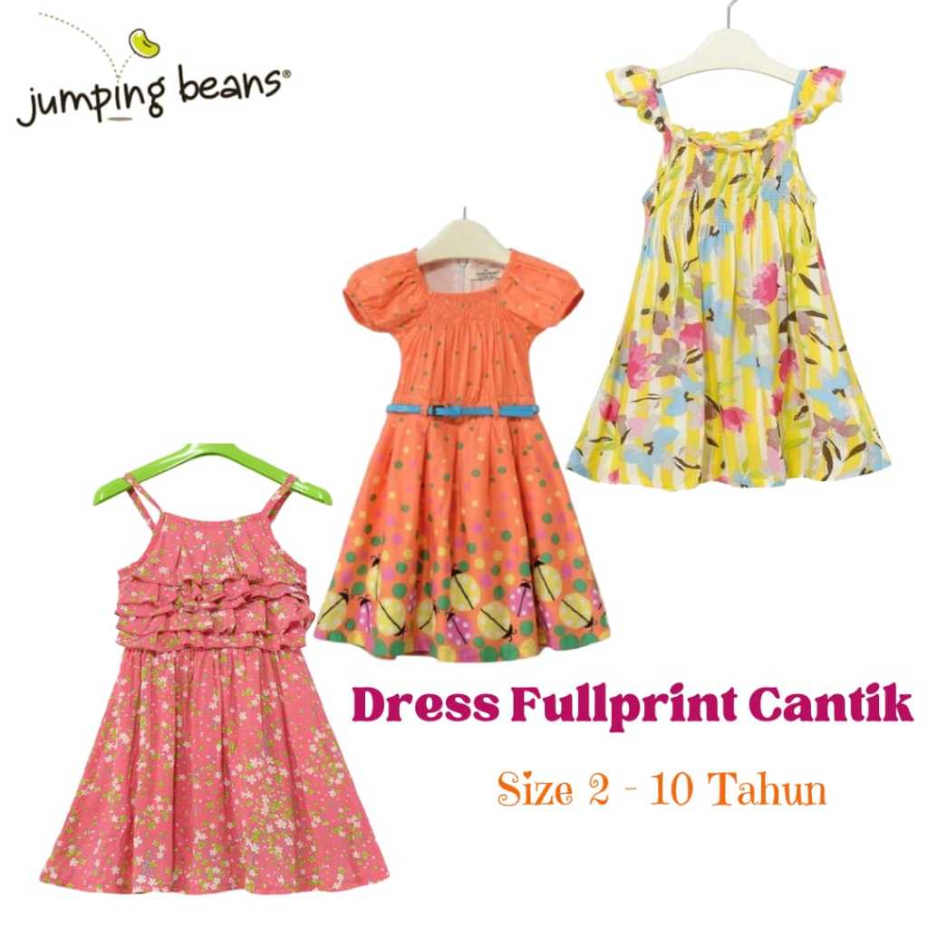 Beautiful Fullprint Motif Girls Dress แบรนด์ออริจินัล ส่งออก | Shopee ...