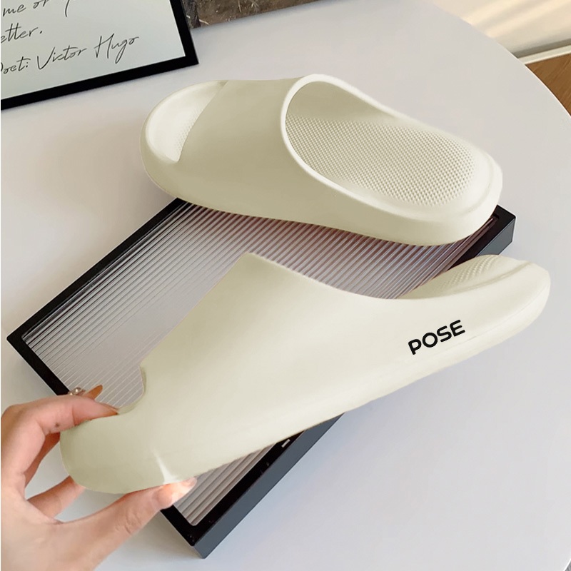 Posee Mens Slop Sandals Original Slides ล่าสุด Unisex Contemporary Slip ...