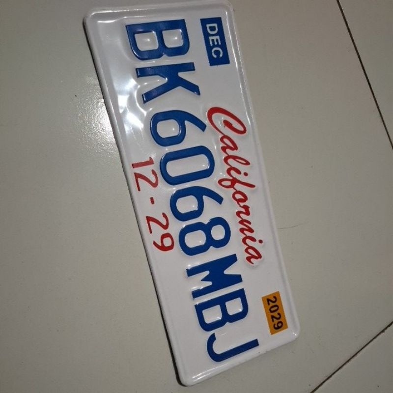 CUSTOM NMR PLATE VARIATION CALIFORNIA STYLE (บูTED) | Shopee Thailand
