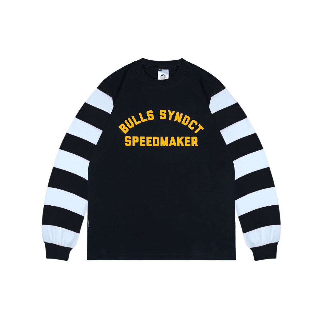 BULLS SYNDICATE LongSleeeve DOMICUS สีดําสีขาว | Shopee Thailand