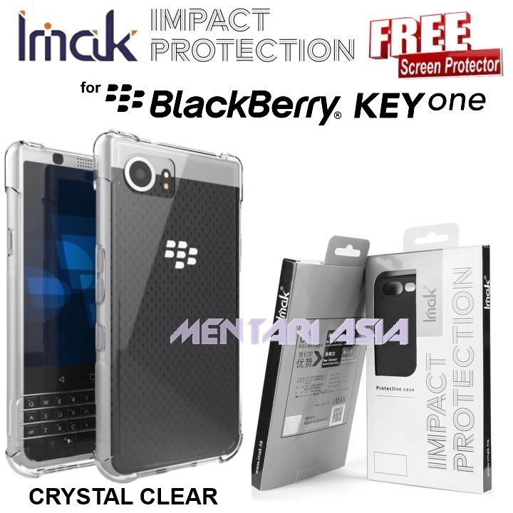 Crystal CLEAR Softcase BLACKBERRY KeyONE - iMak Impact Protection Case ...