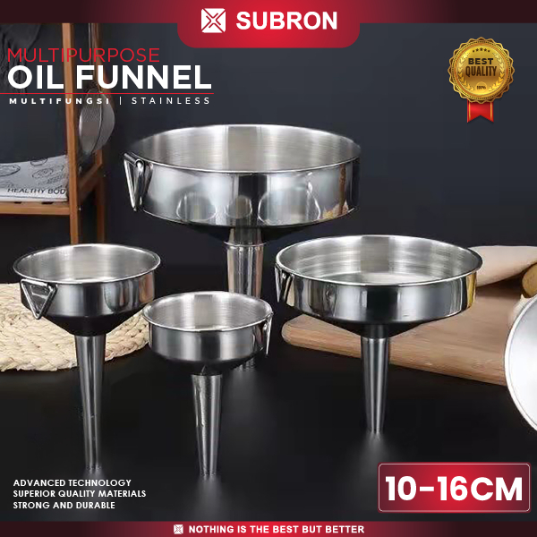 SUBRON สแตนเลสช่องทางอเนกประสงค์จับ 10 ซม. 12 ซม. 14 ซม. 16 ซม. เท ...