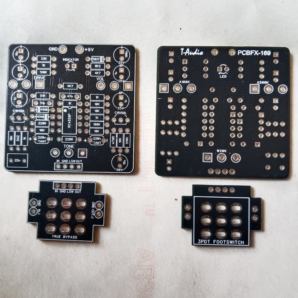 T-Audio PCBFX-169 ตาม Ibanez TS10 หลอด Screamer Overdrive กีตาร์ DIY ...