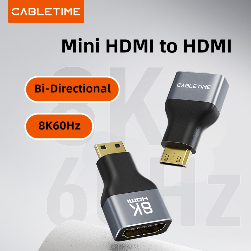 อะแดปเตอร์ HDMI เป็น HDMI Mini Type C และ Micro HDMI Type D Cabletime ...