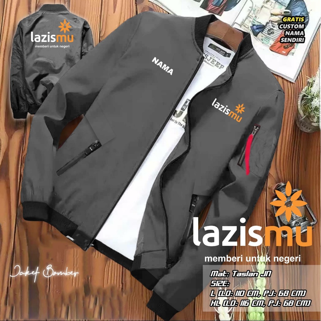 LAZISMU SCREEN PRINTED RETURNABLE JACKET / MEN WOMEN JACKET / PARACHUE ...