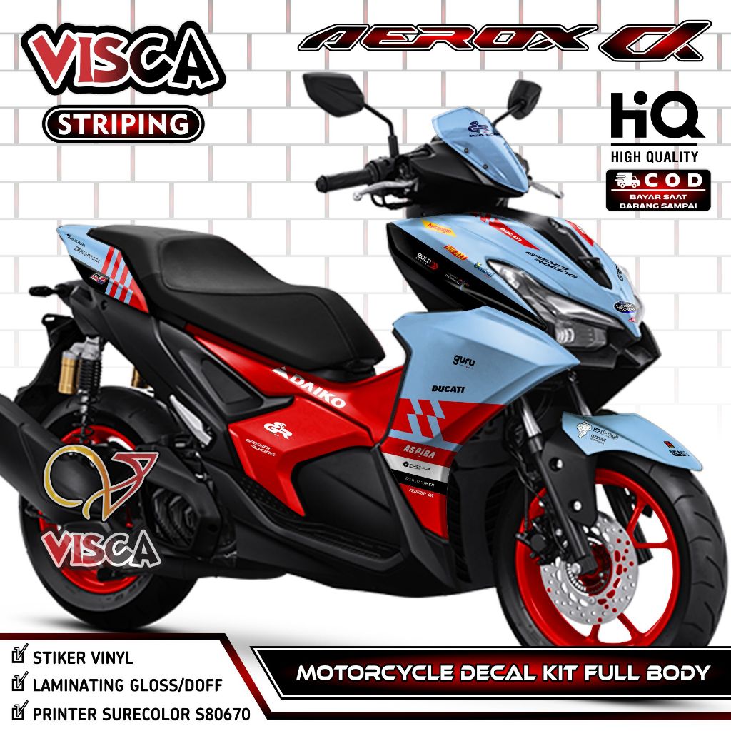 Aerox Alpha Fullbody Decal - ล่าสุด 2025 Full Body Aerox Sticker ...