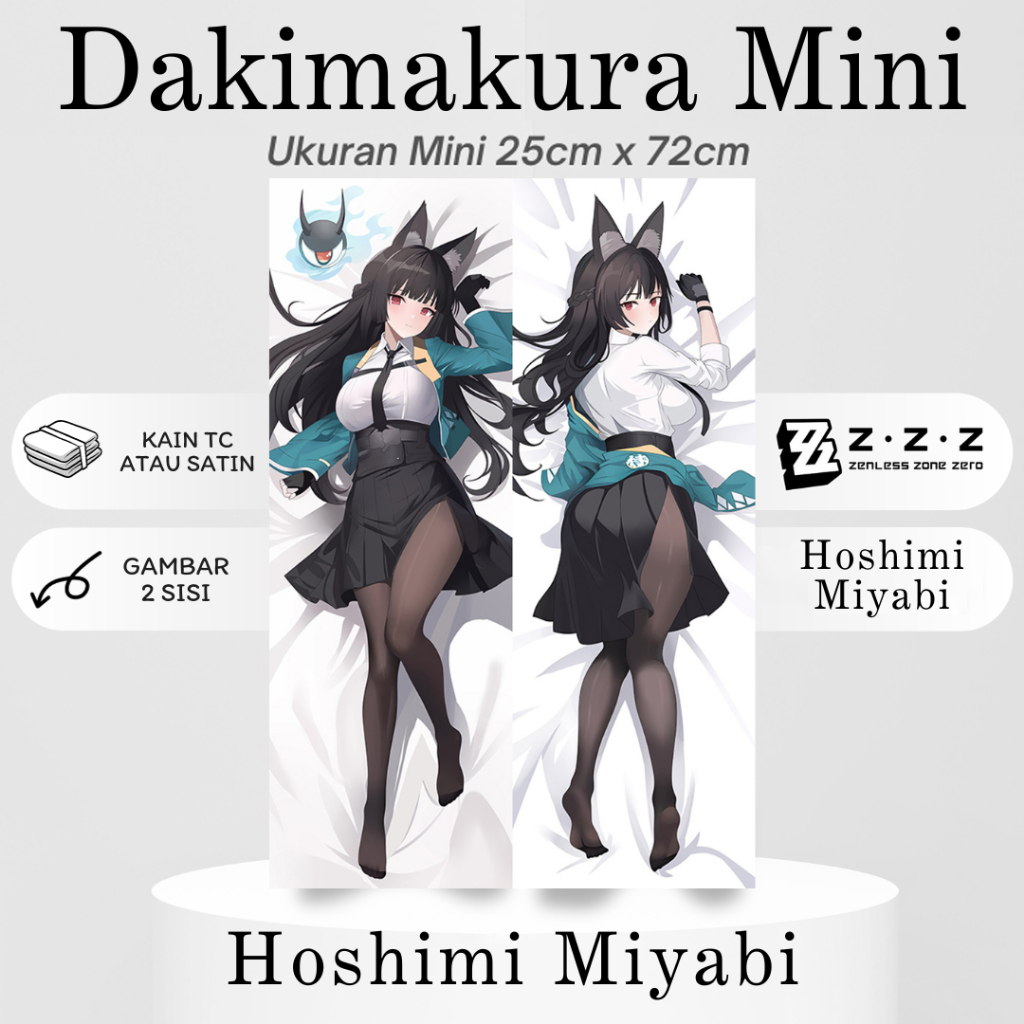 DAKIMAKURA Mini HOSHIMI MIYABI ZZZ - Waifu Anime Zenless Zone Zero Mini ...