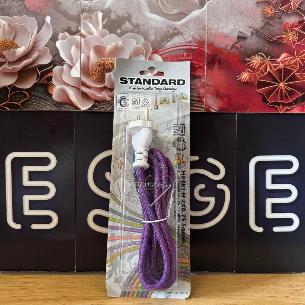 มาตรฐานต้นฉบับ IRONING CABLE SNI IRONING RUBBER FLAT HEAD 2 สาย 2X0.75 ...