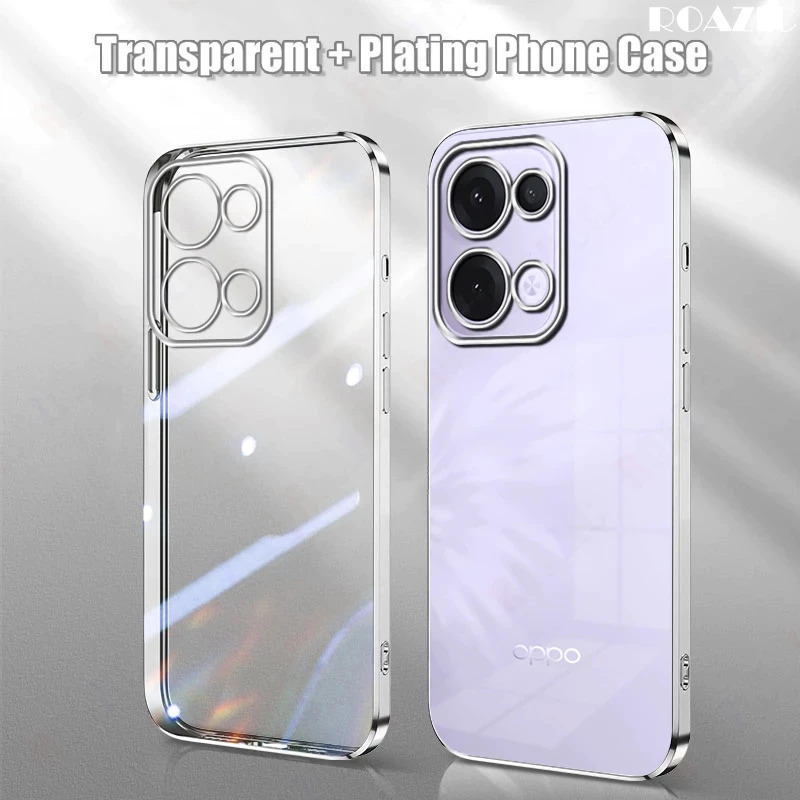 เคส OPPO RENO 13 5G SOFT CASE PLATING CLEAR SQUARE LIST ใหม่ล่าสุด ...