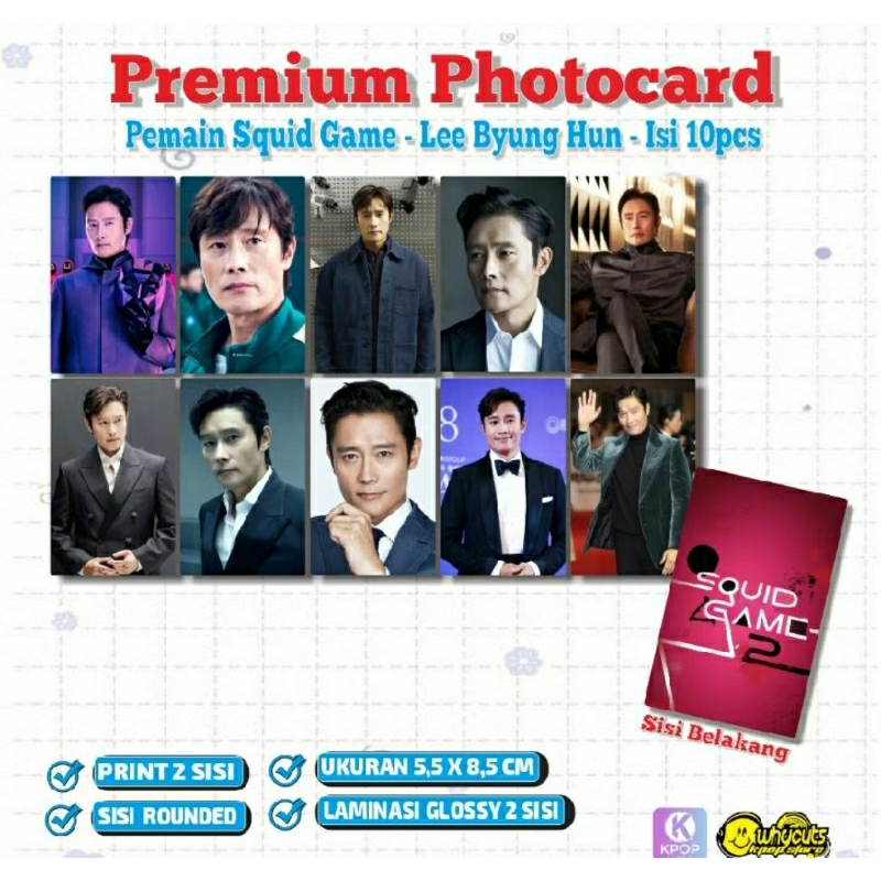 [10 ชิ้น] Pc PHOTOCARD SET PERSONAL SQUID GAMES PLAYER CONTENTS 10 ชิ้น ...