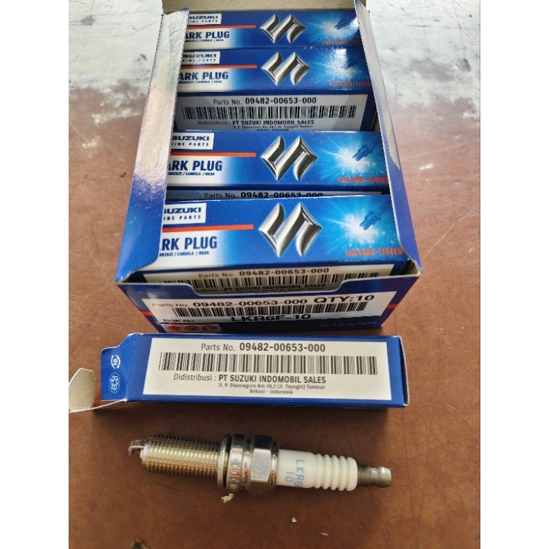 หัวเทียน NGK LKR6F-10 อะไหล่แท้ suzuki แท้ deler เดิม | Shopee Thailand