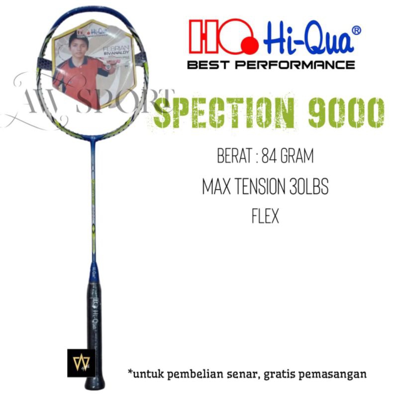 ไม้แบดมินตัน Hi-qua ดั้งเดิม ตอน 9000 | Shopee Thailand