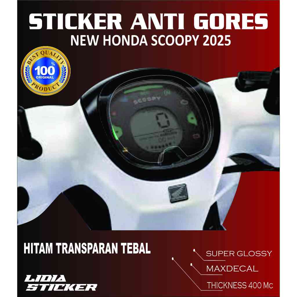 Anti SCRATCH SKIN SPEEDOMETER SCOOPY 2025 VPF PREMIUM THICK | Shopee ...