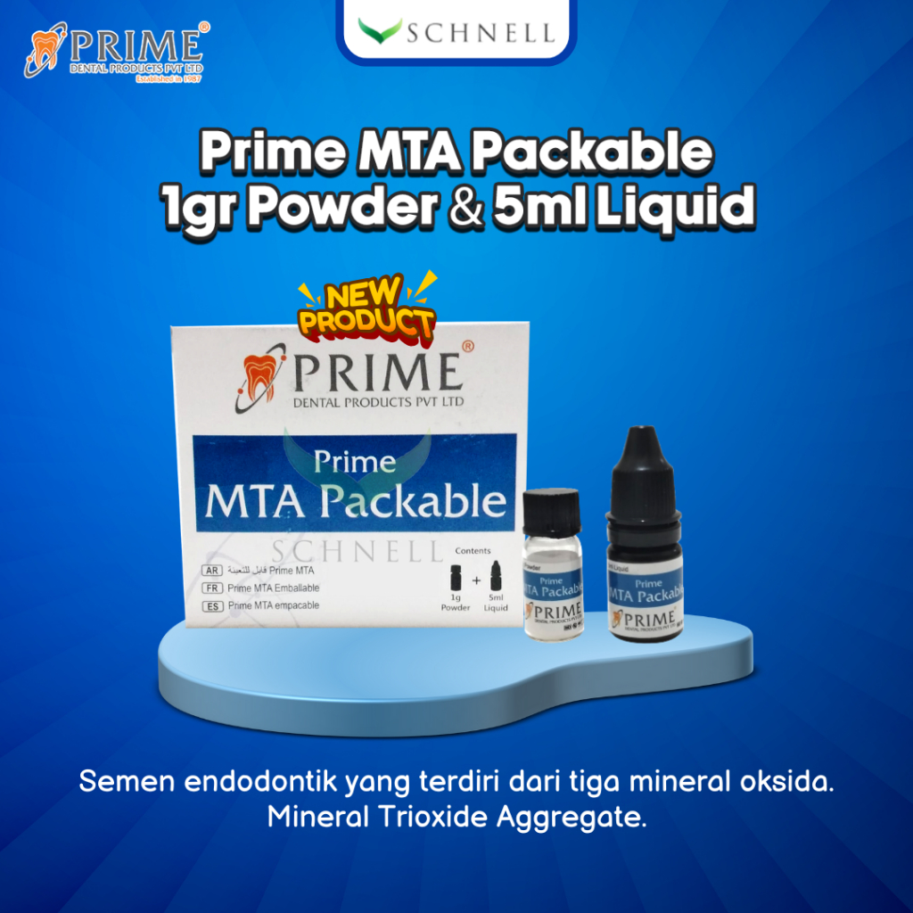 Prime MTA Packable (1gr Powder + ของเหลว 5ml) / Mineral Tricide Aggret ...