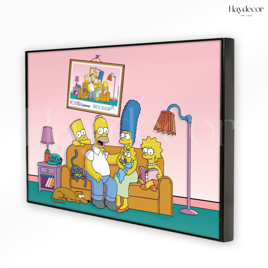 Haydecor Homer Simpson Frame Wall Decor Minimalist Aesthetic Display ...