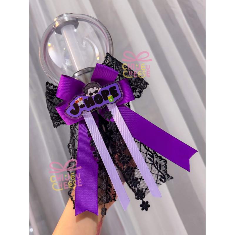 ป้ายชื่อ Ribbon BTS Ver. ls deco Ribbon greyar JHope J-hope Hoodleok ...